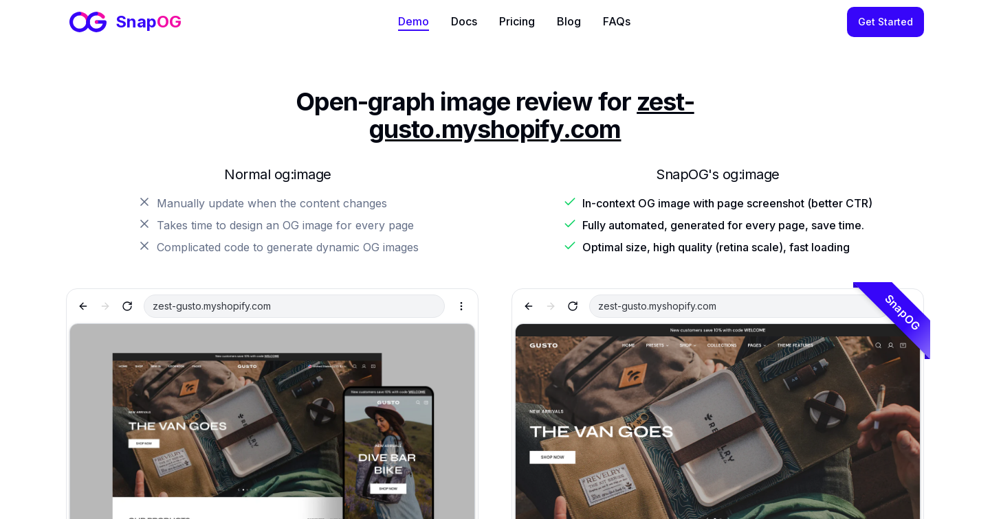 See How zest-gusto.myshopify.com Could Look With Automated OG Images | SnapOG