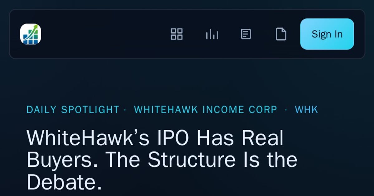 WhiteHawk’s IPO Has Real Buyers. The Structure Is the Debate. | IPOGrid
